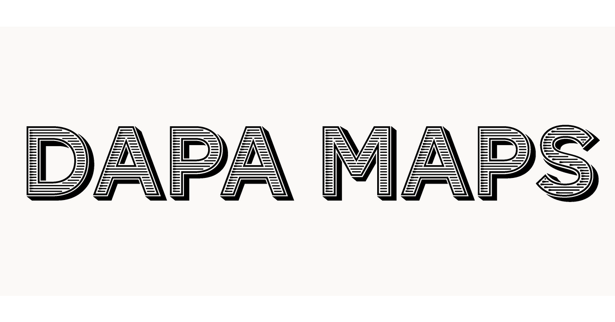 Pene veggkart - Dapa Maps Norge