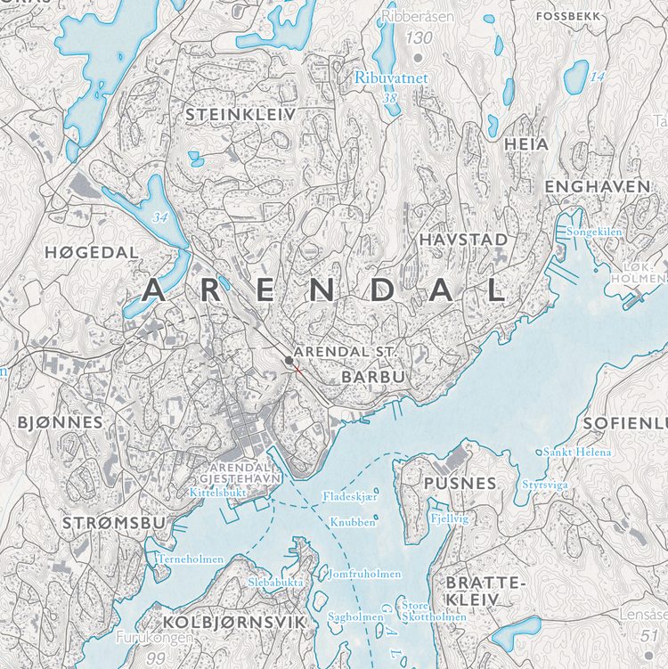 Skjærgårdskart Arendal – Dapa Maps