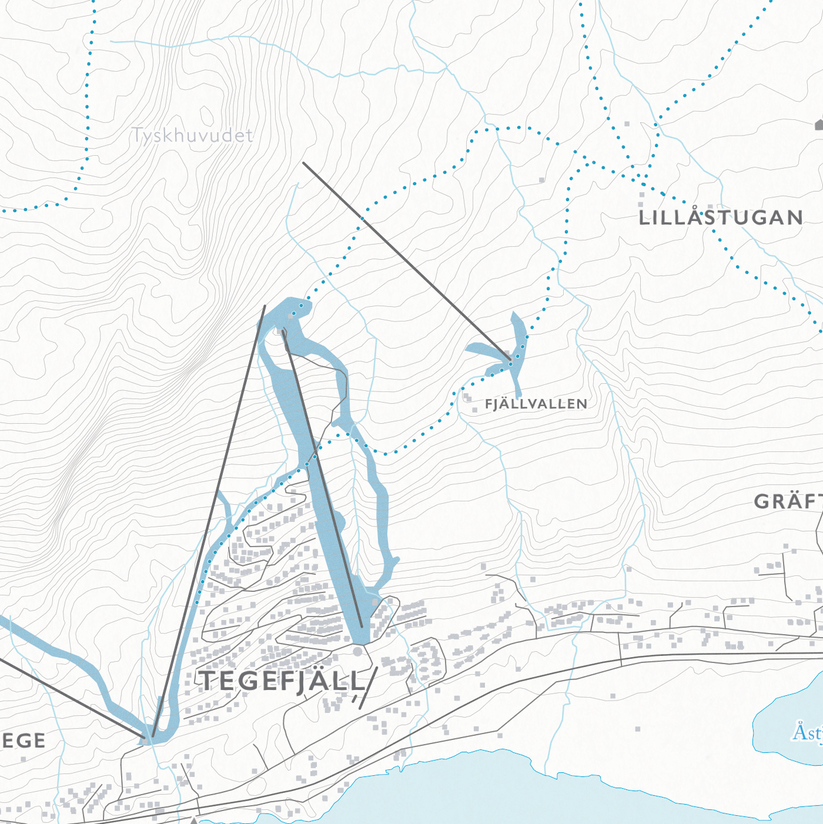 Skikart Åre – Veggkart | Dapa Maps