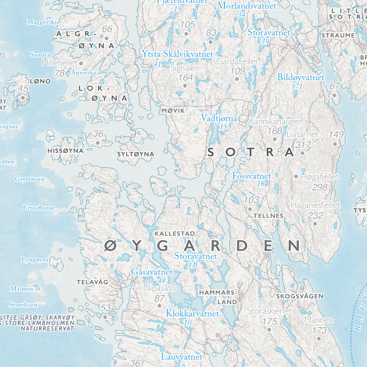 Kystkart Bergen – Dapa Maps