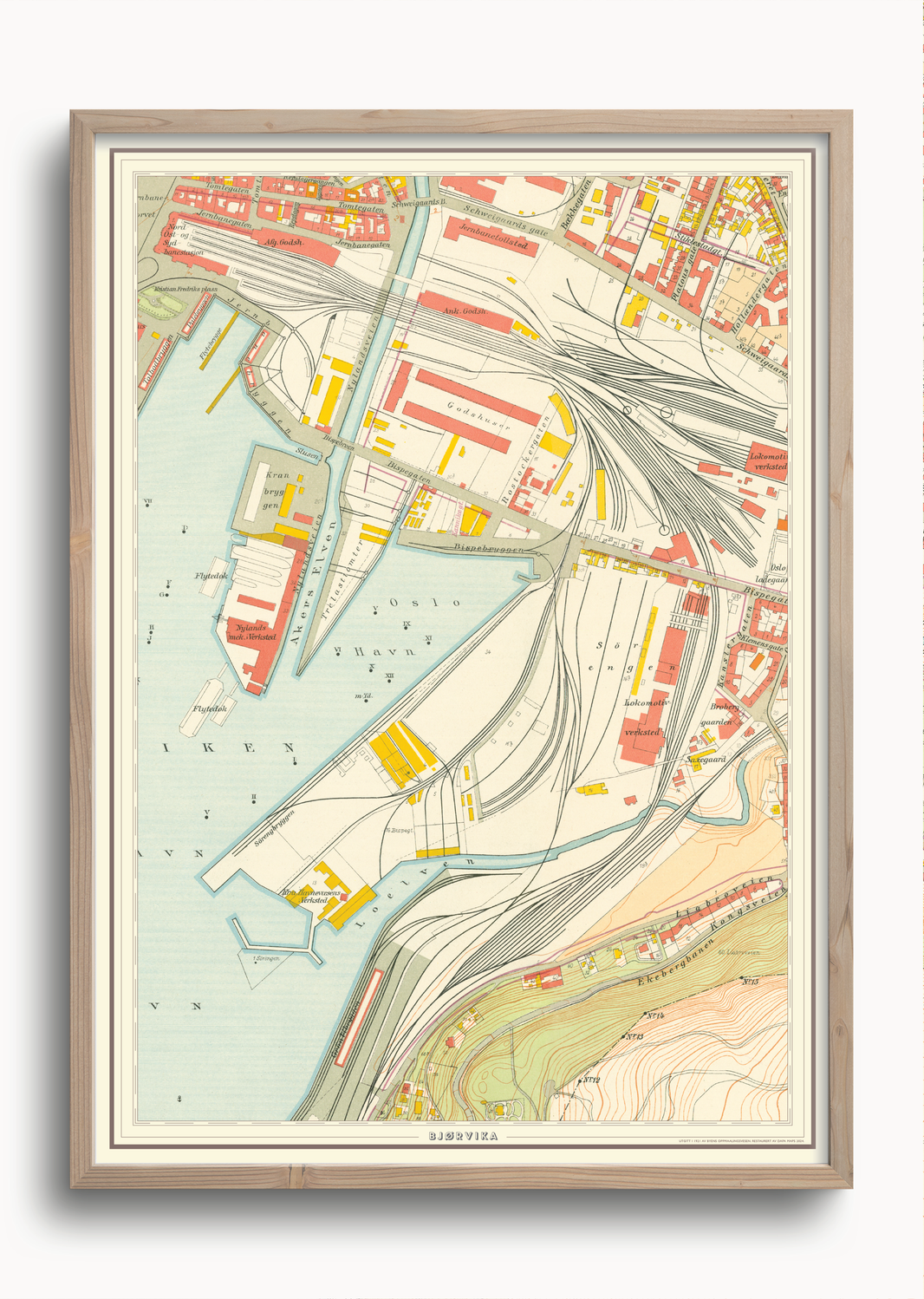 Dekorative veggkart – Dapa Maps