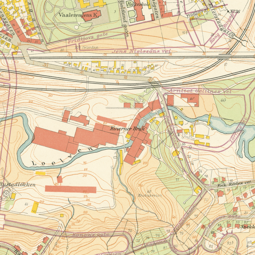 Gamlebyen 1921 – Dapa Maps