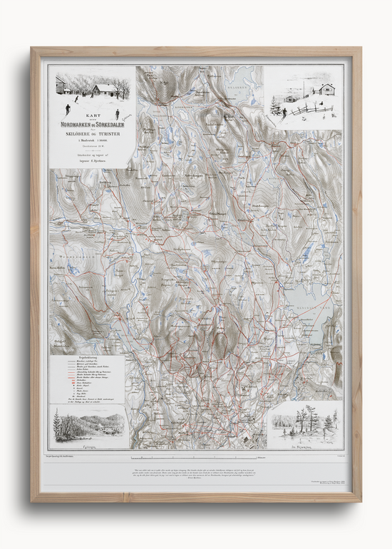 Pene veggkart - Dapa Maps Norge