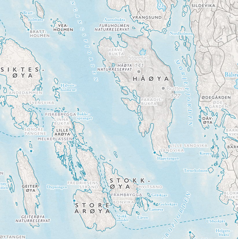 Skjærgårdskart Porsgrunn - Bamble – Dapa Maps