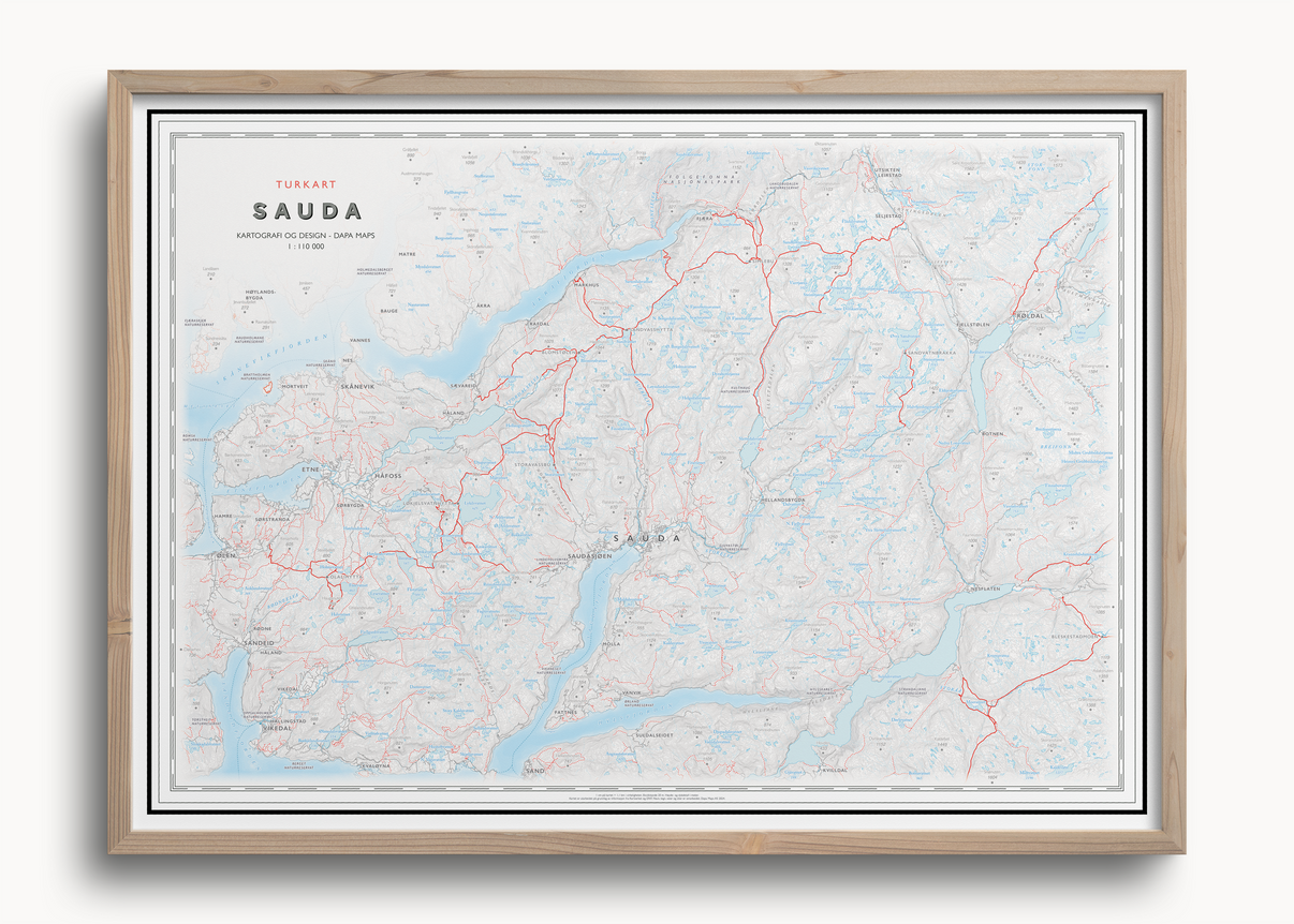 Sauda turkart – Dapa Maps