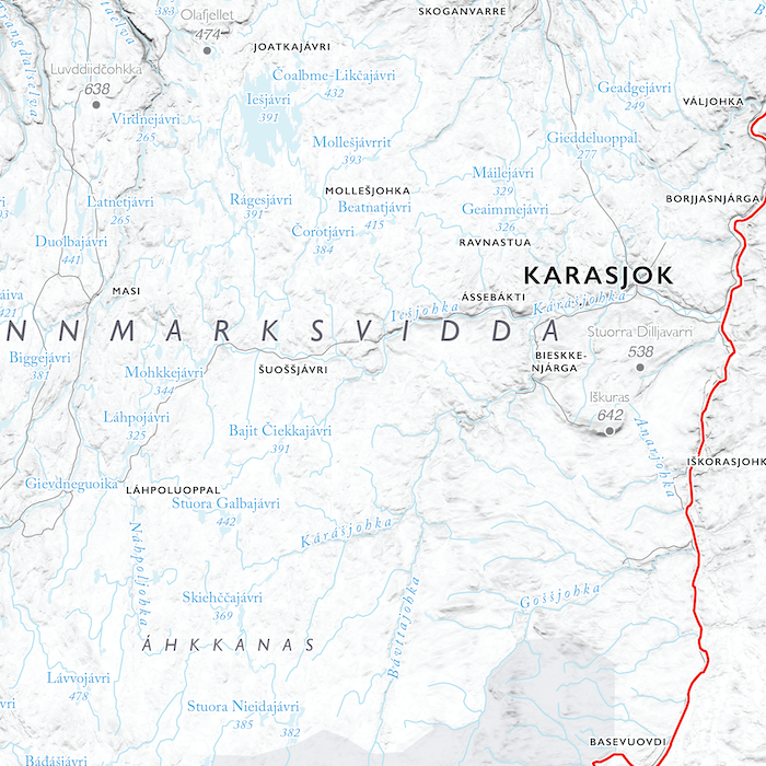 Kystkart Finnmark – Veggkart | Dapa Maps