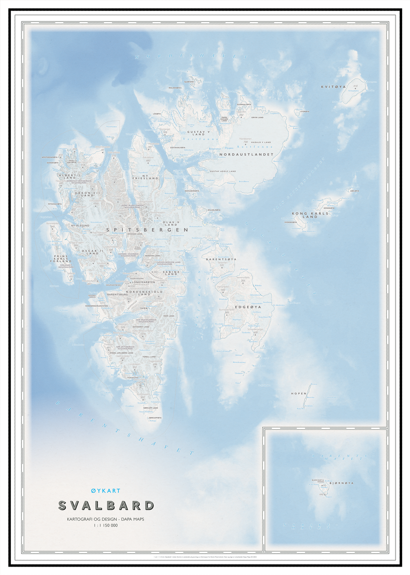 Øykart Svalbard – Dapa Maps