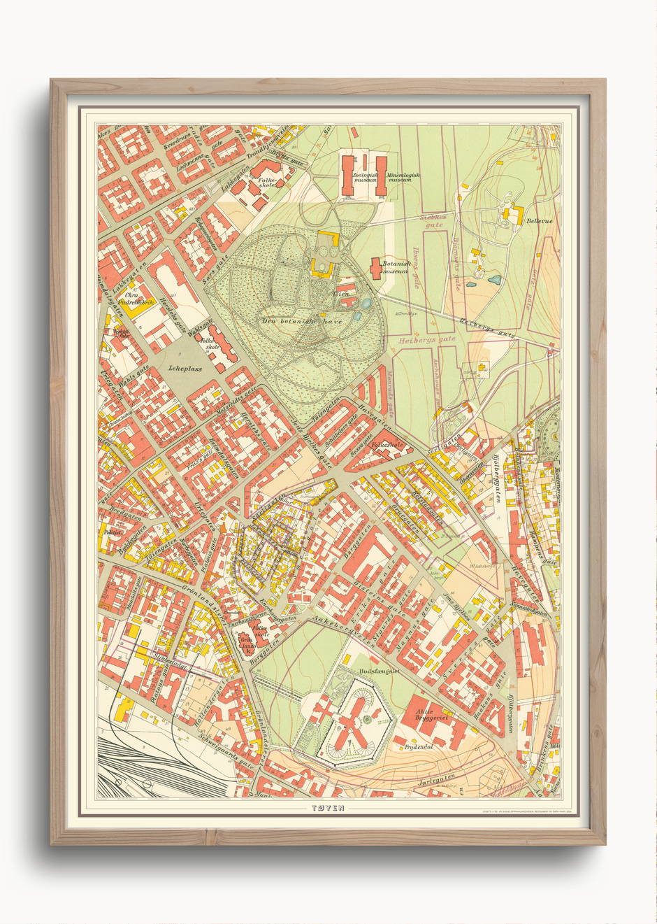 Pene veggkart - Dapa Maps Norge