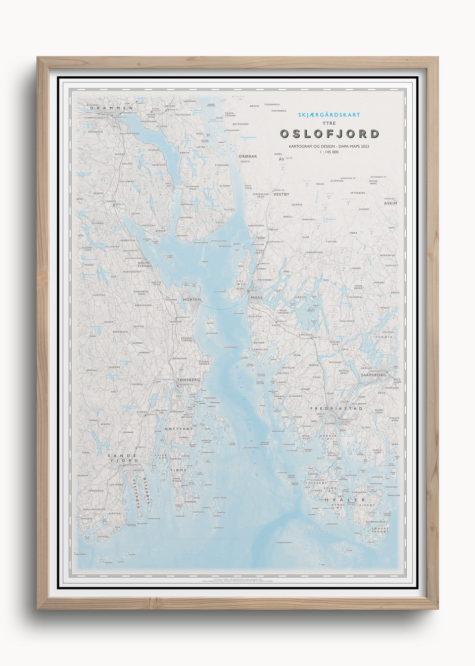 Dekorative veggkart – Dapa Maps