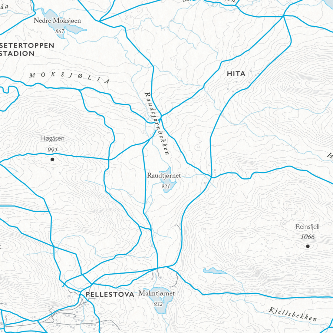 Skikart Hafjell – Dapa Maps