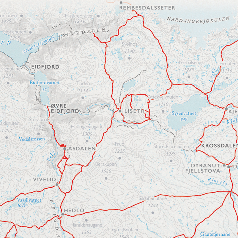 Turkart Hardangervidda – Dapa Maps