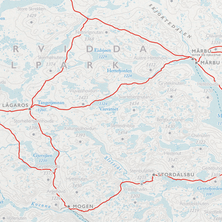 Turkart Hardangervidda – Dapa Maps