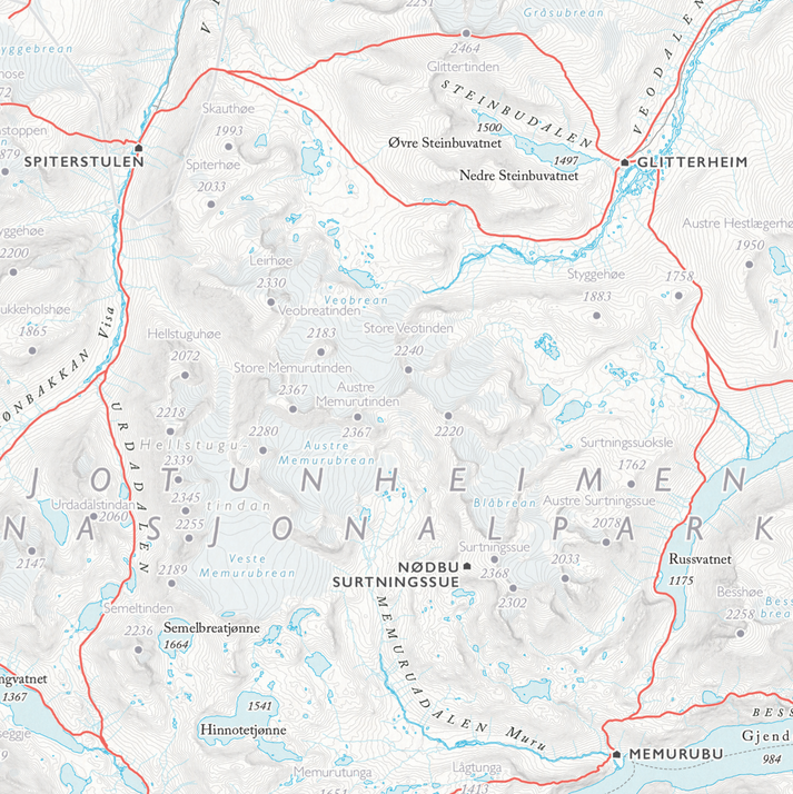 Turkart Jotunheimen – Dapa Maps