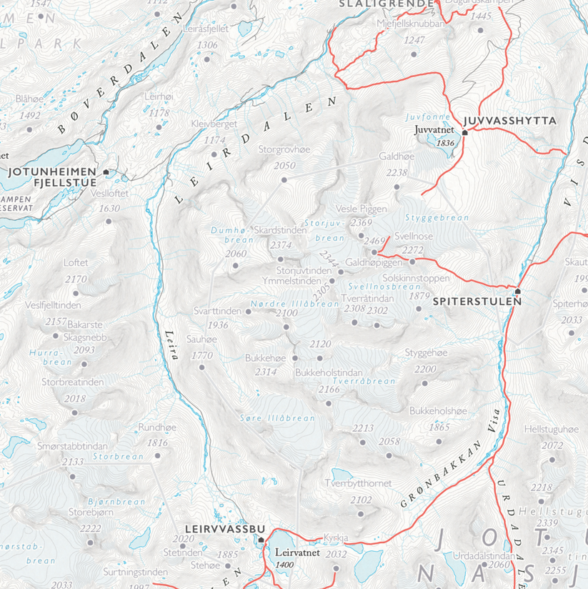 Turkart Jotunheimen – Dapa Maps