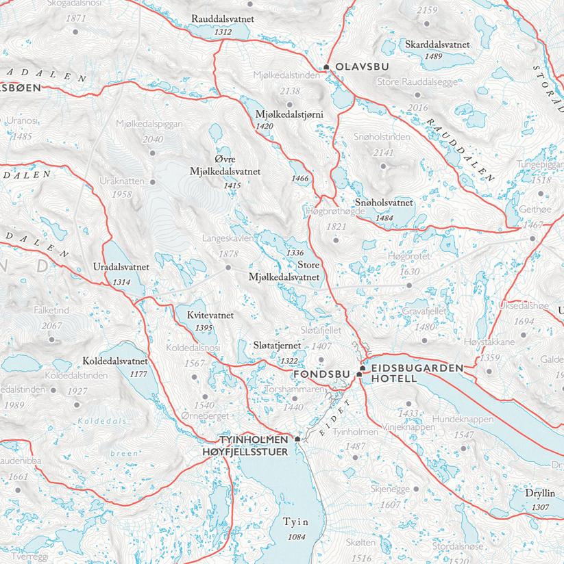 Turkart Jotunheimen – Dapa Maps