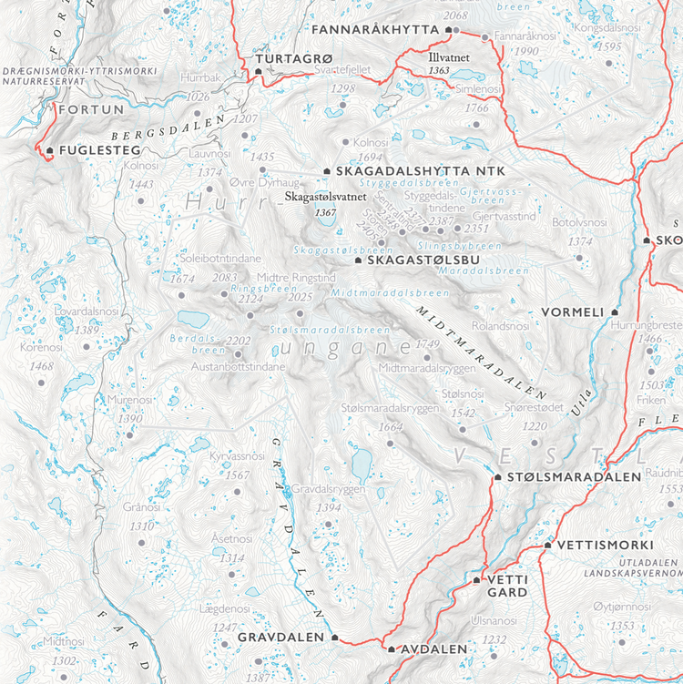 Turkart Jotunheimen – Dapa Maps