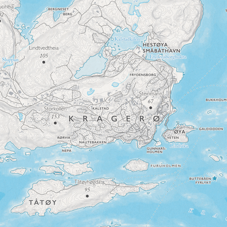 Skjærgårdskart Kragerø – Dapa Maps