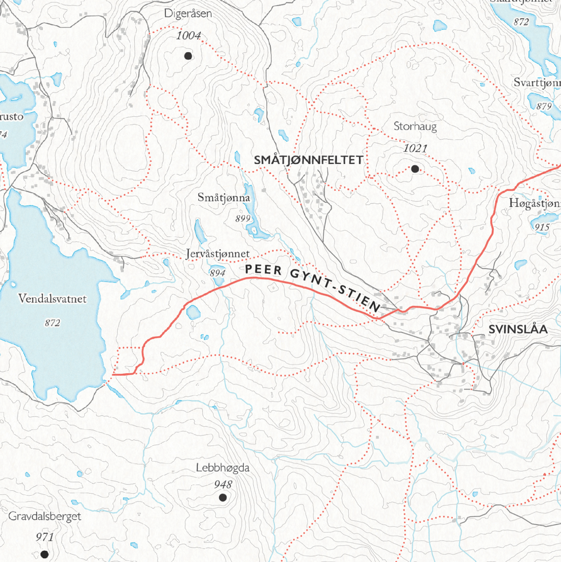 Turkart Kvitfjell – Dapa Maps