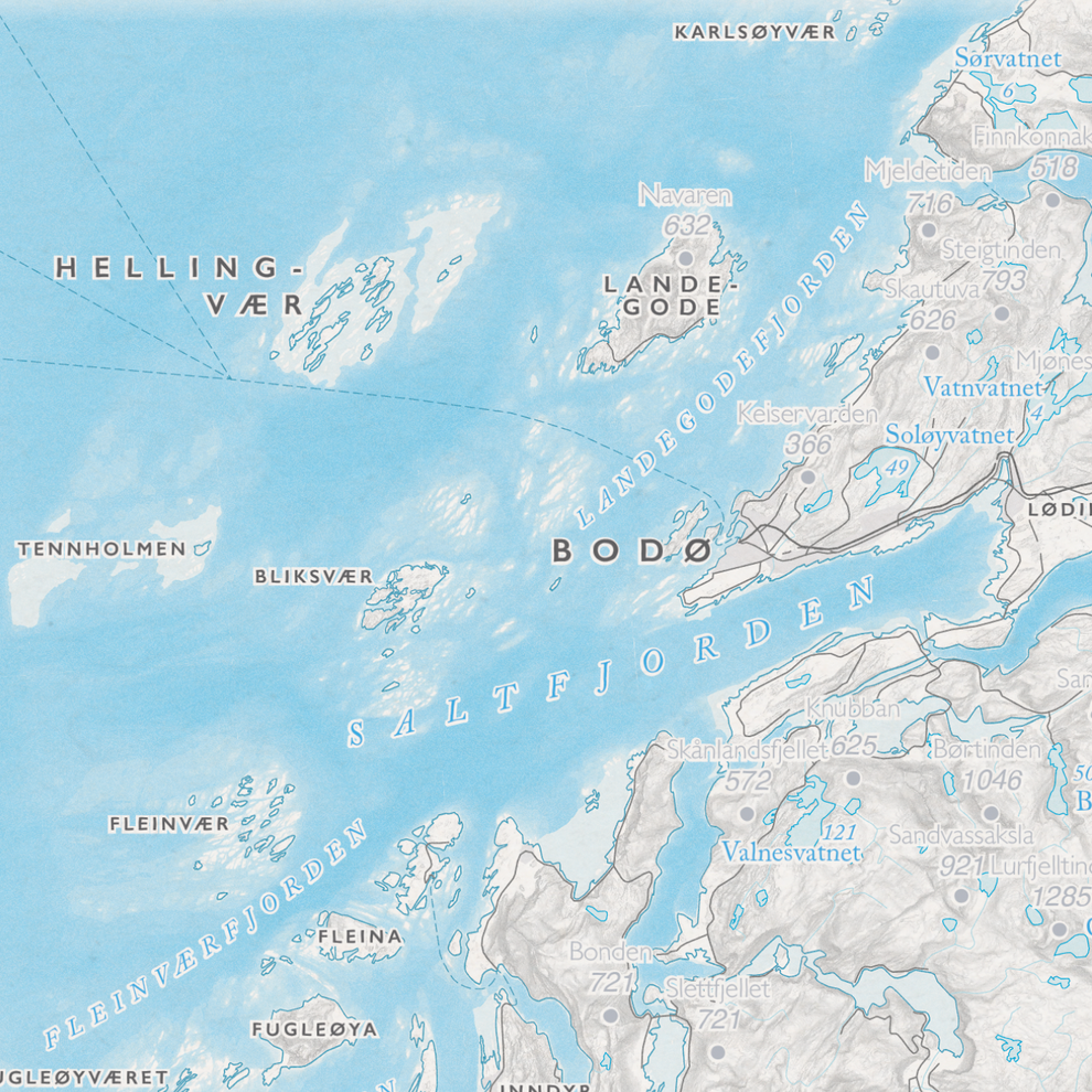 Kystkart Helgeland – Dapa Maps