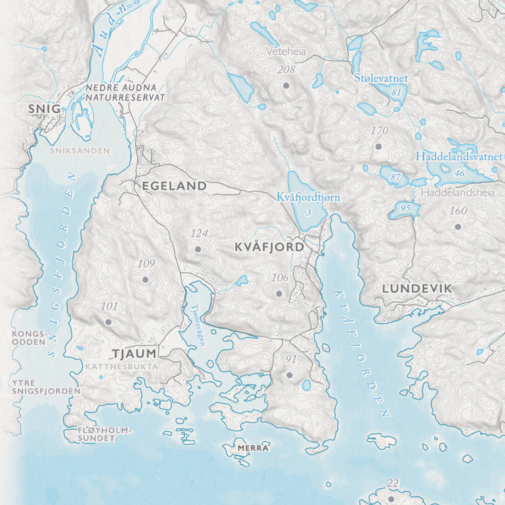 Skjærgårdskart Mandal – Dapa Maps