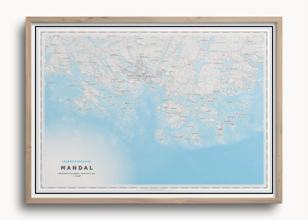 Dekorative veggkart – Dapa Maps