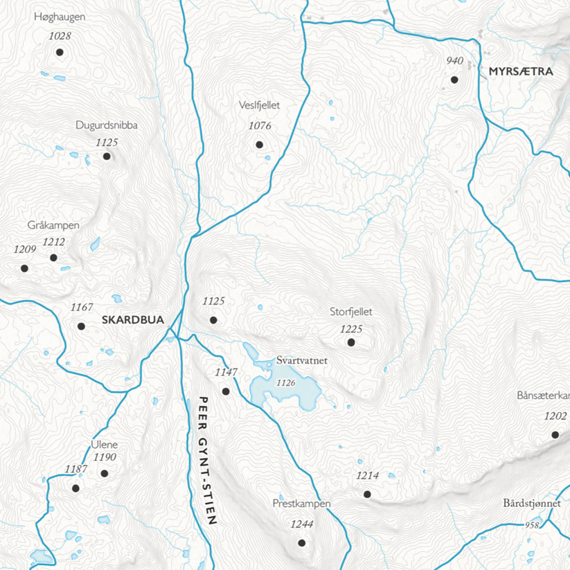 Skikart Kvitfjell – Dapa Maps