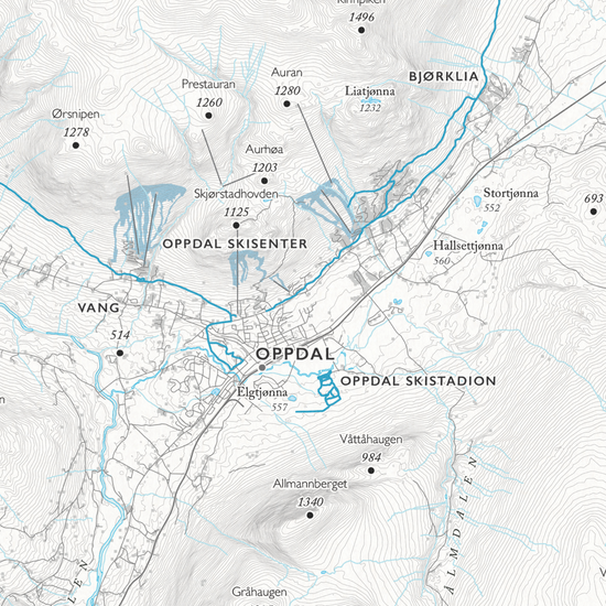 Skikart Oppdal – Dapa Maps