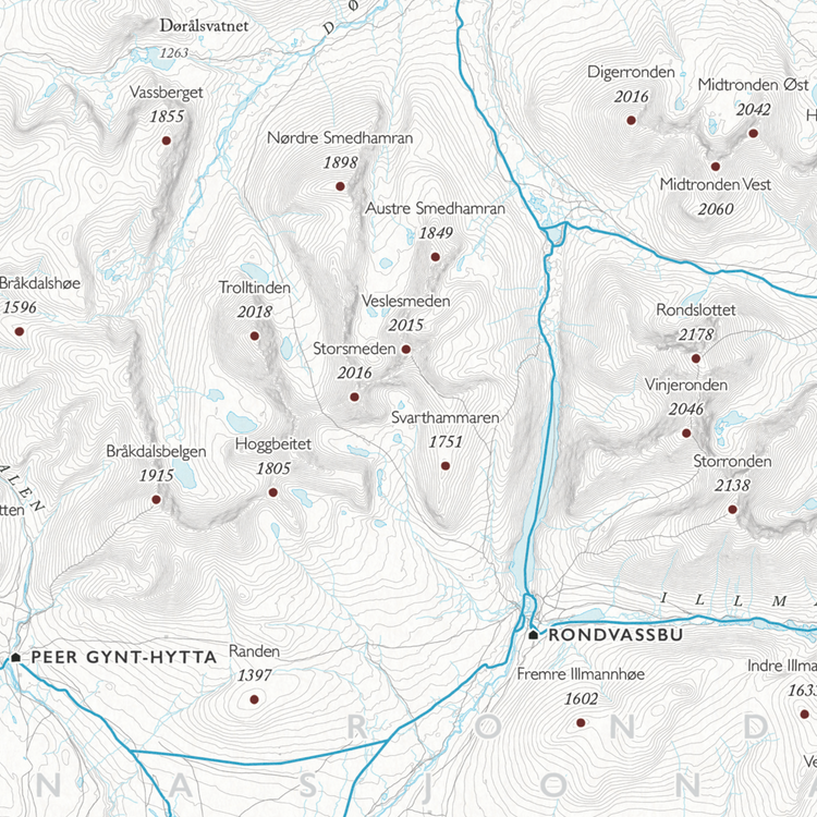 Skikart Rondane – Dapa Maps