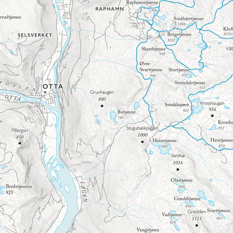 Skikart Rondane sør – Dapa Maps