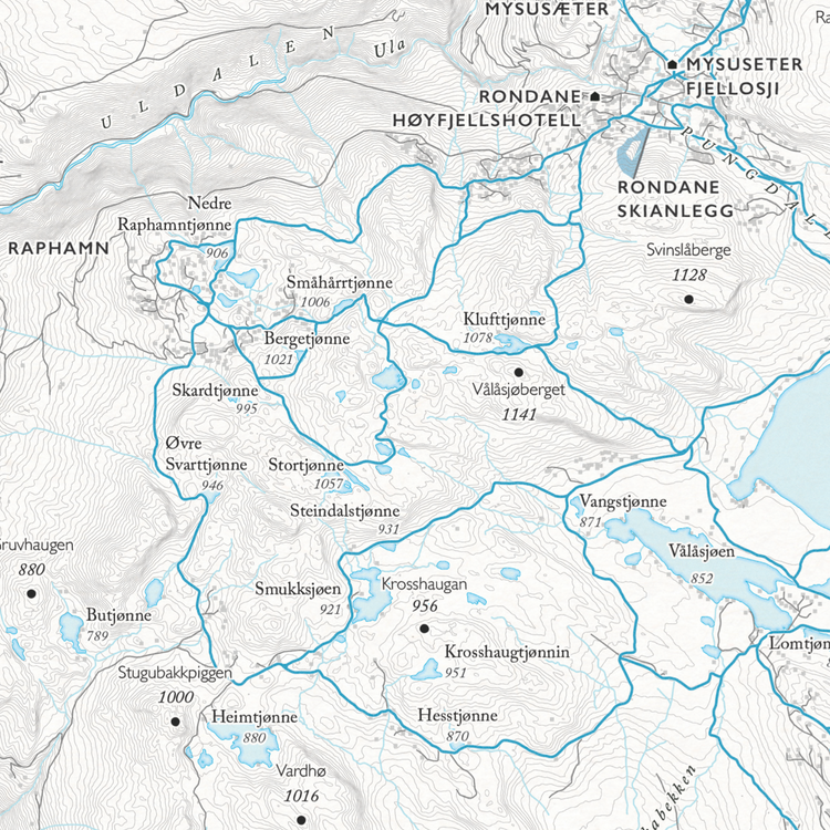 Skikart Rondane sør – Dapa Maps