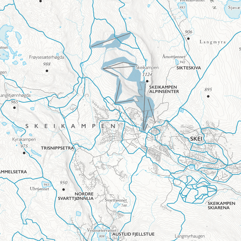 Skikart Skeikampen – Dapa Maps