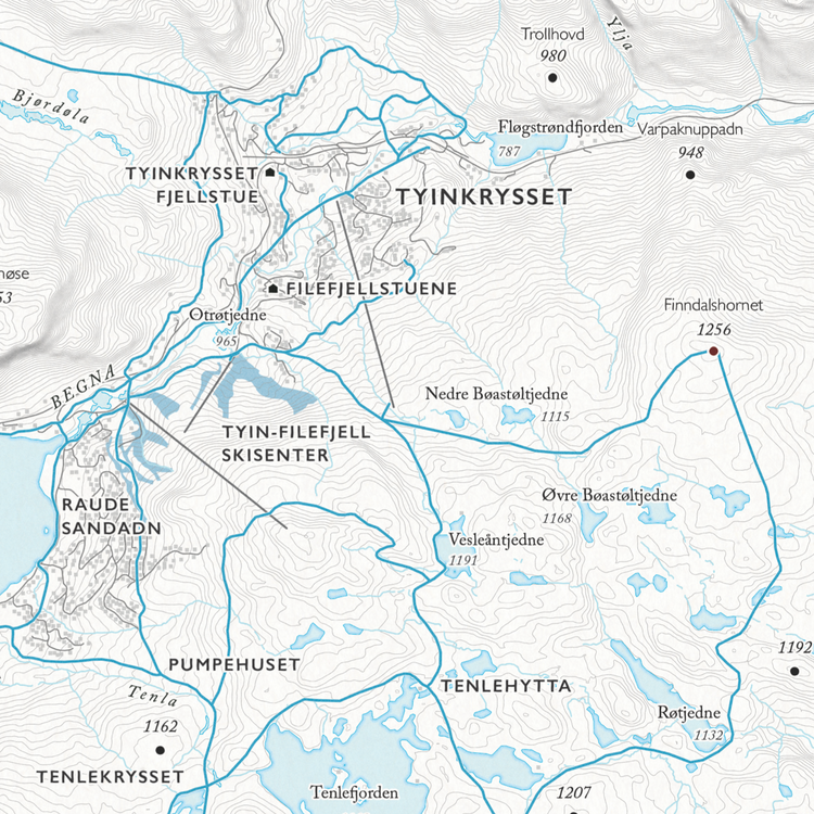 Skikart Filefjell – Dapa Maps