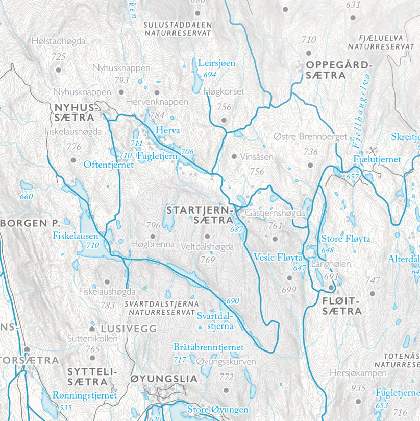 Skikart Totenåsen – Dapa Maps