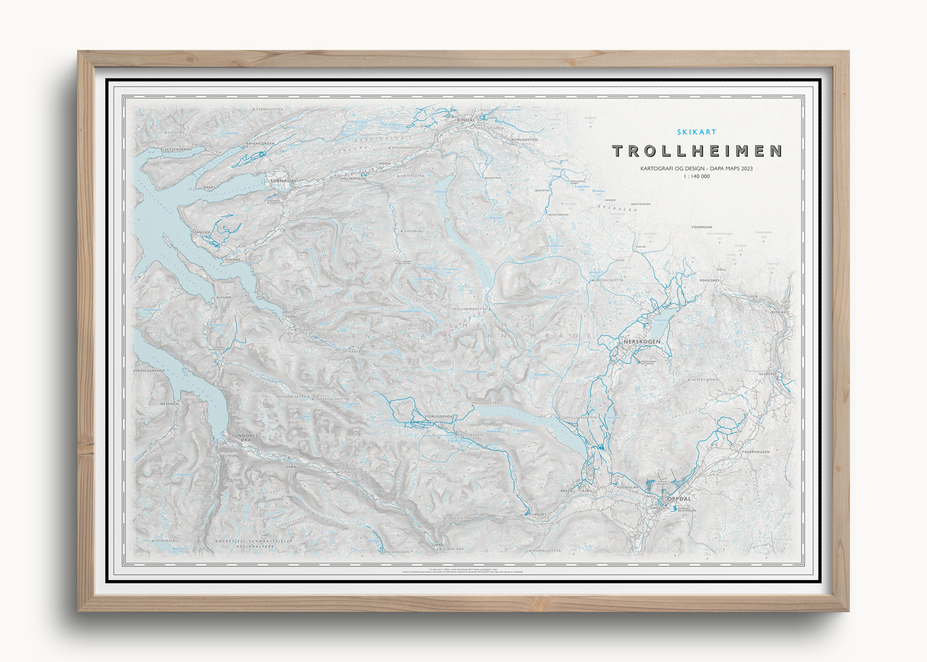 Skikart Trollheimen – Dapa Maps