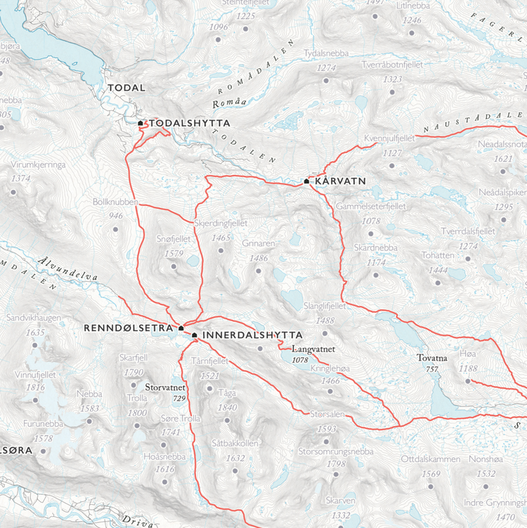 Turkart Trollheimen – Dapa Maps