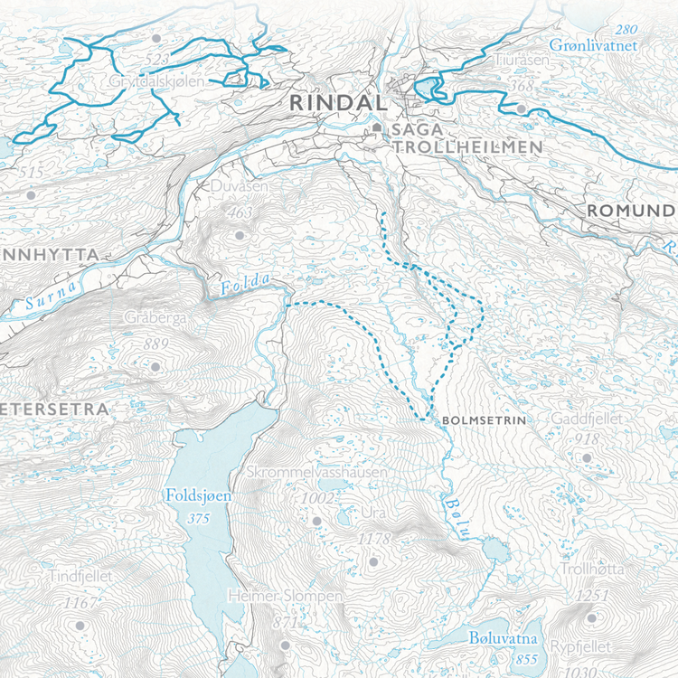 Skikart Trollheimen – Dapa Maps
