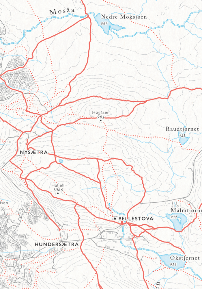 Turkart Sjusjøen – Dapa Maps